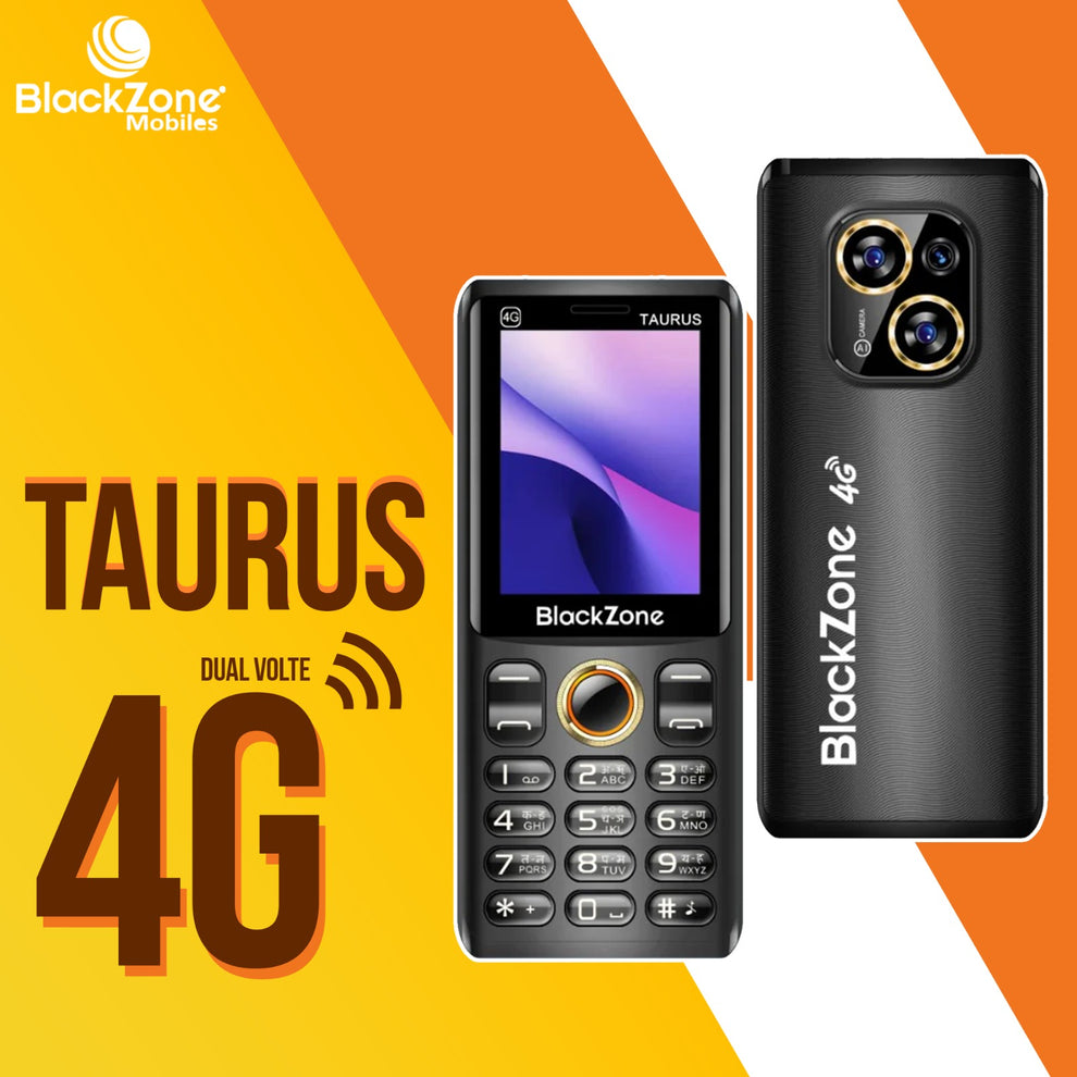 BlackZone Taurus 4G with 2 Jio SIM support, 2.4 Inch Crystal Keypad Di